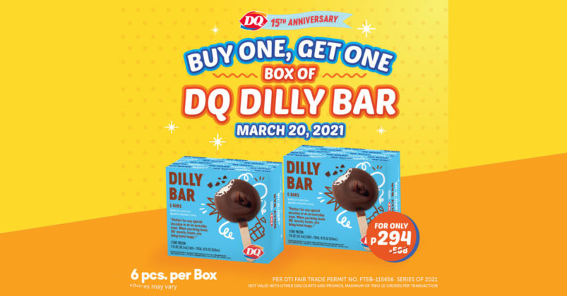 Dairy Queen – Buy 1 Take 1 Dilly Bar Promo