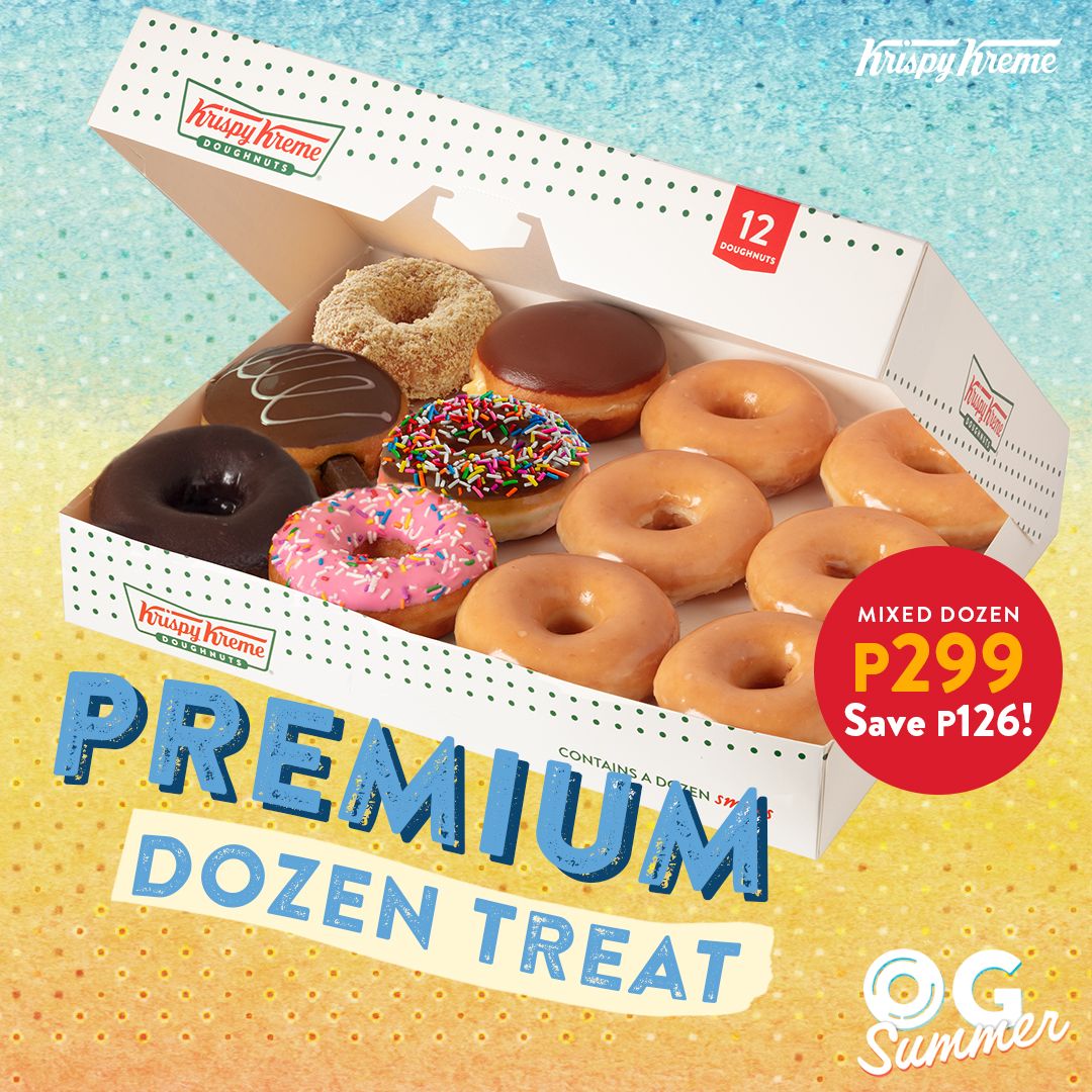 Krispy Kreme – Premium Dozen Treat (Save P126) | Manila On Sale