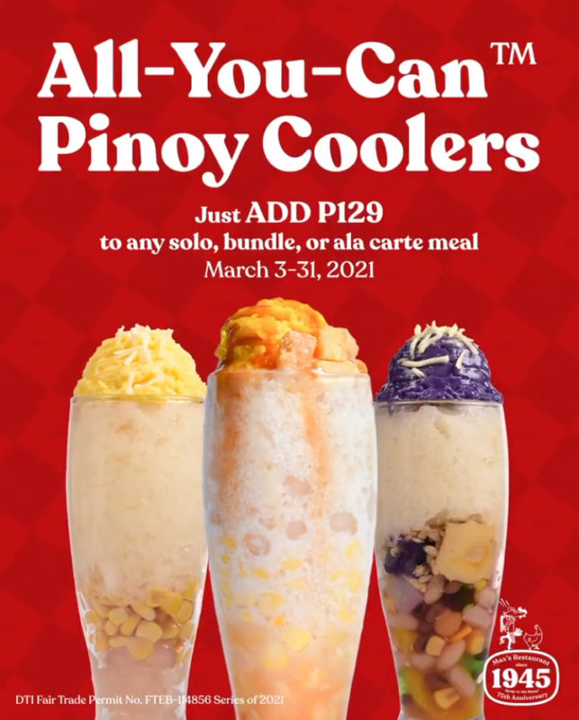 Max’s – All-You-Can Pinoy Coolers Promo | Manila On Sale