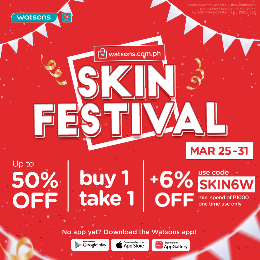 Watsons – Skin Festival | Manila On Sale