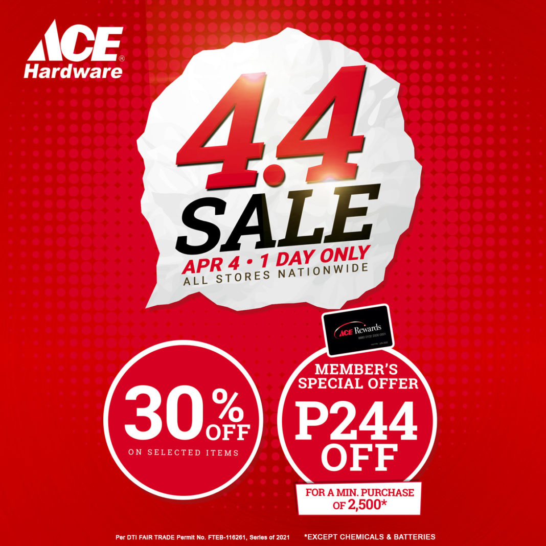 Ace Hardware – 4.4 Sale | Manila On Sale