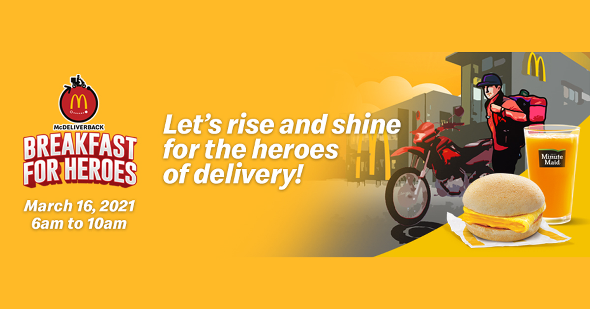 McDonald’s – McDeliverBack Breakfast for Heroes Promo | Manila On Sale