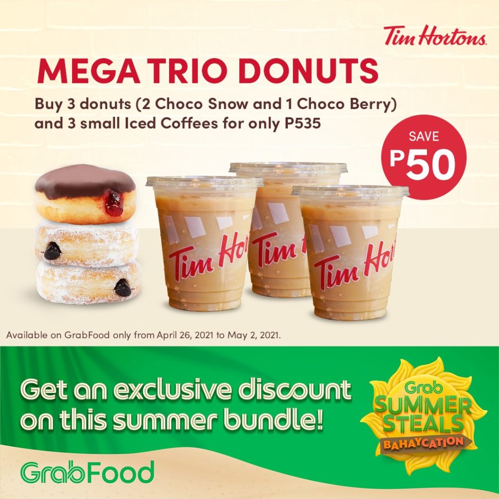 Tim Hortons – Summer Treats via GrabFood | Manila On Sale