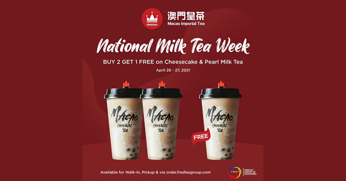 Macao Imperial Tea – National Milk Tea Week Promo | Manila On Sale