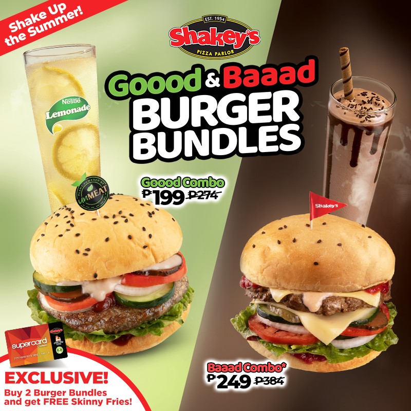 Shakey’s – Goood & Baaad Burger Bundles | Manila On Sale