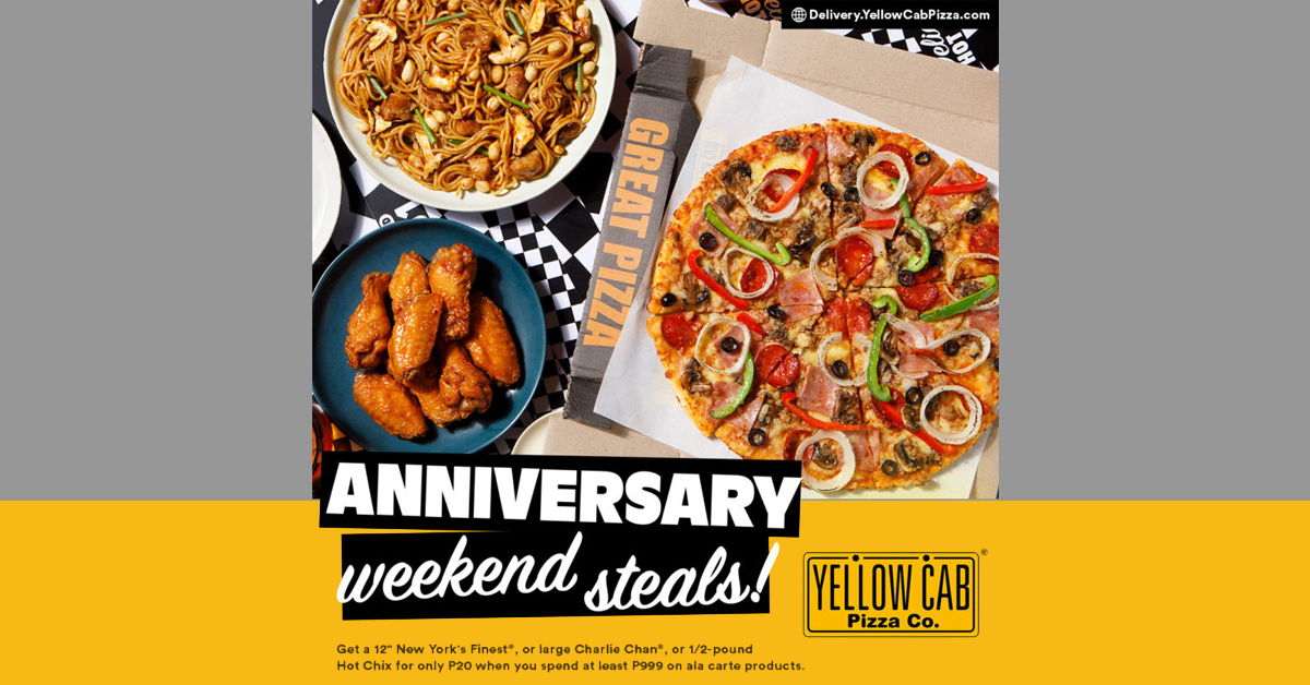 Yellow Cab – Anniversary Weekend Steals | Manila On Sale