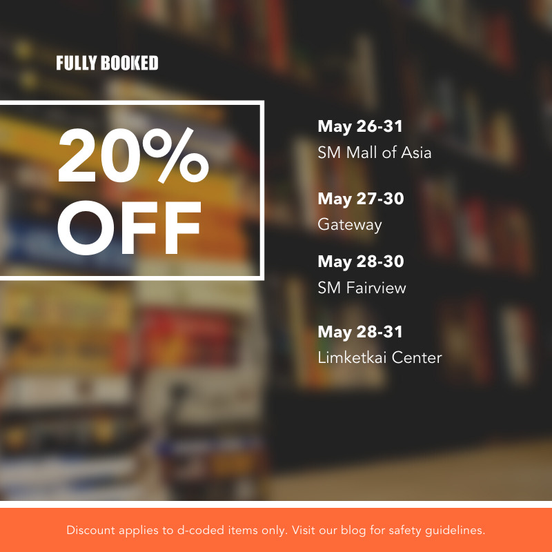 Fully Booked – 20% OFF Promo | Manila On Sale