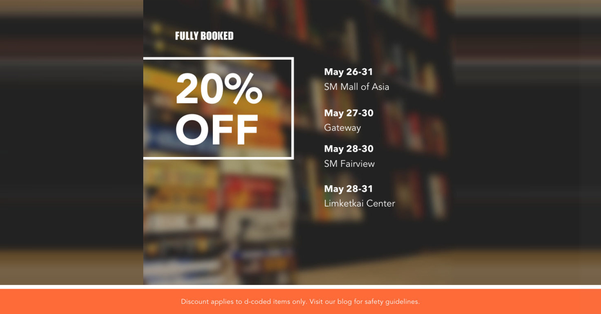 Fully Booked – 20% OFF Promo | Manila On Sale