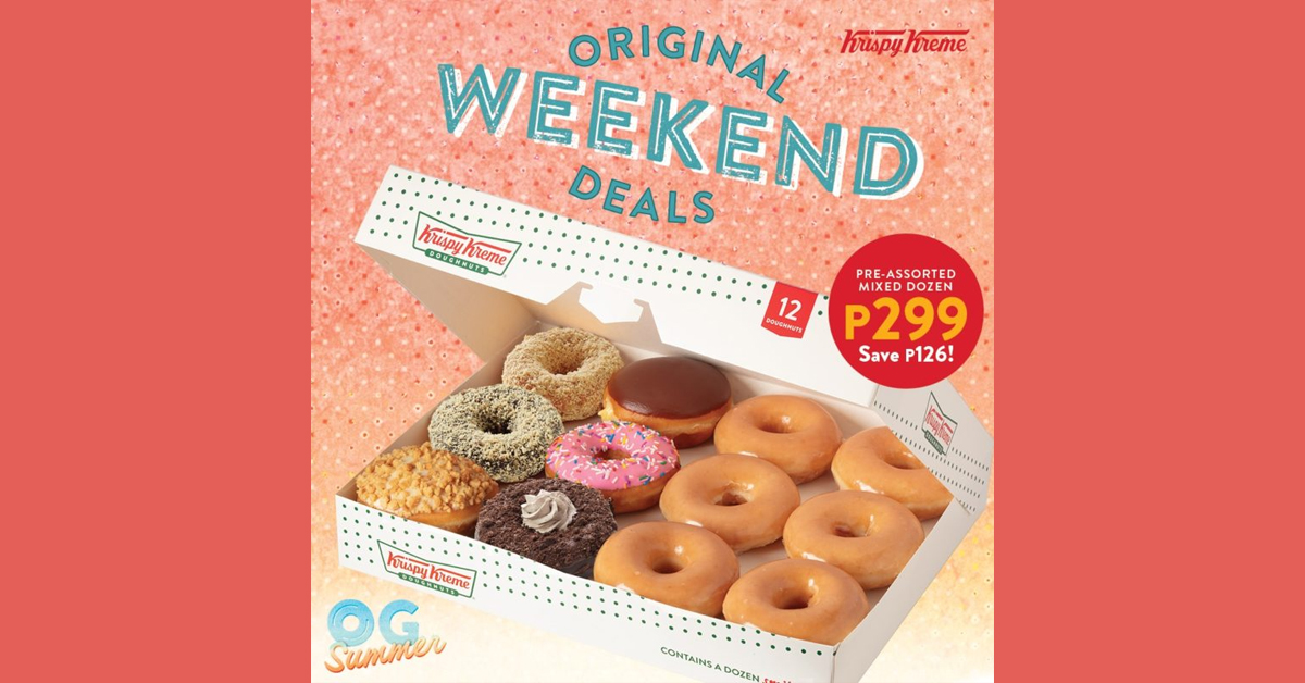 Krispy Kreme – Original Weekend Deals (Save P126) | Manila On Sale