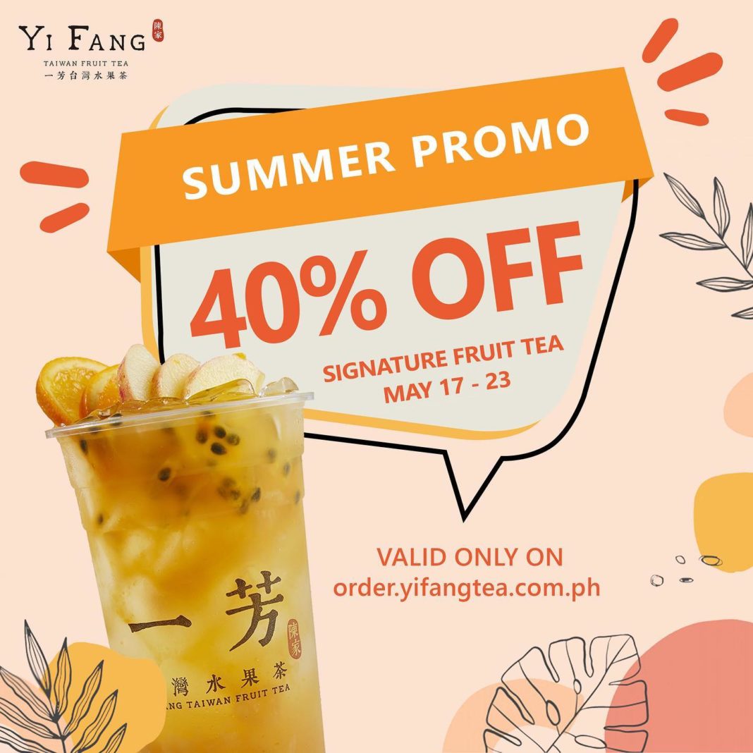 YiFang – Signature Fruit Tea Summer Promo | Manila On Sale