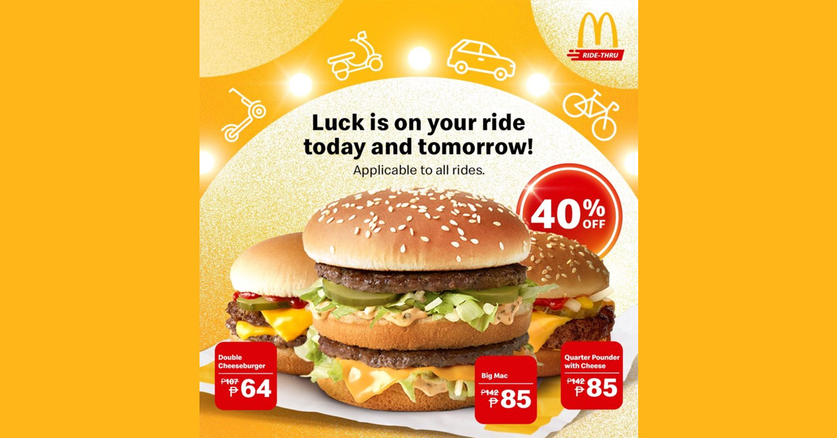 McDonald’s – Burger Ride-Thru Promo | Manila On Sale