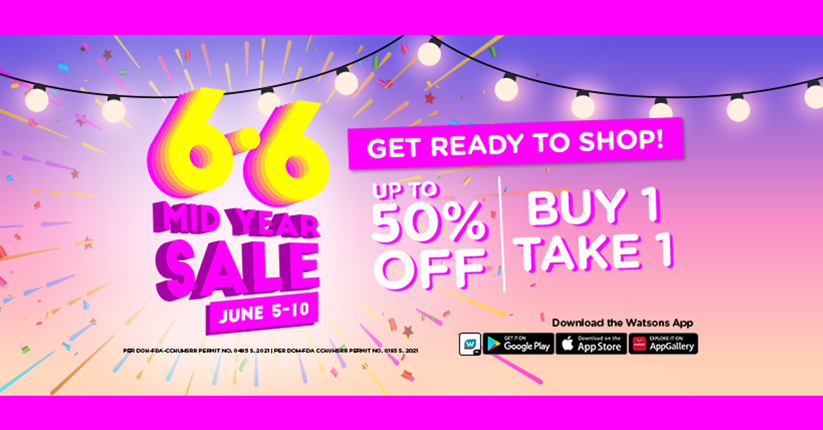 Watsons – 6.6 Mid-Year Sale | Manila On Sale