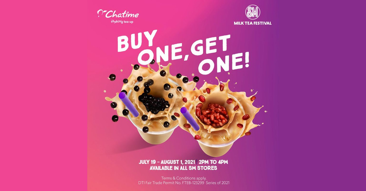Chatime – Buy 1 Take 1 SM Milk Tea Festival | Manila On Sale