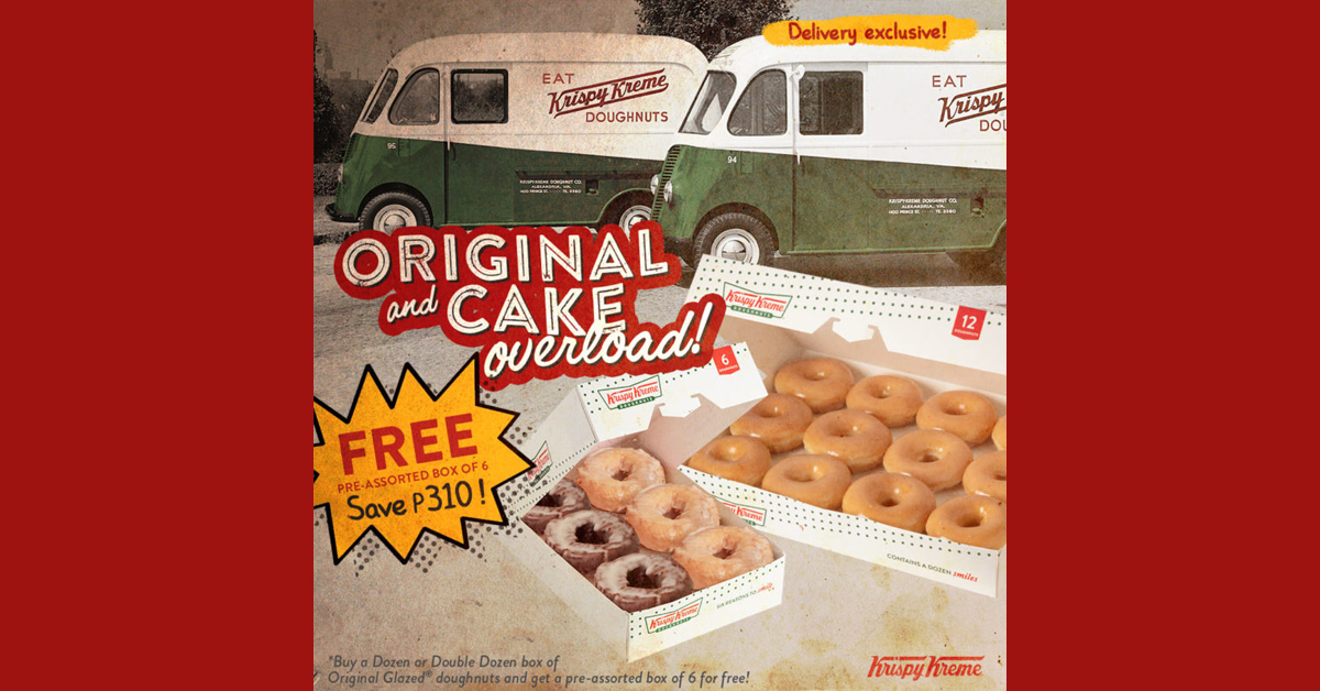 Krispy Kreme – Original and Cake Overload Promo (Save P310) | Manila On ...