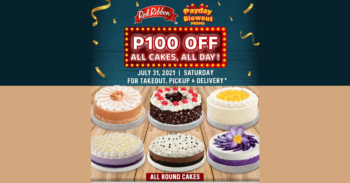 Red Ribbon – P100 OFF All Cakes Payday Promo | Manila On Sale