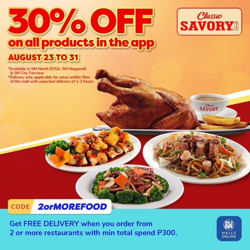 Classic Savory – 30% OFF via SM Malls Online App | Manila On Sale