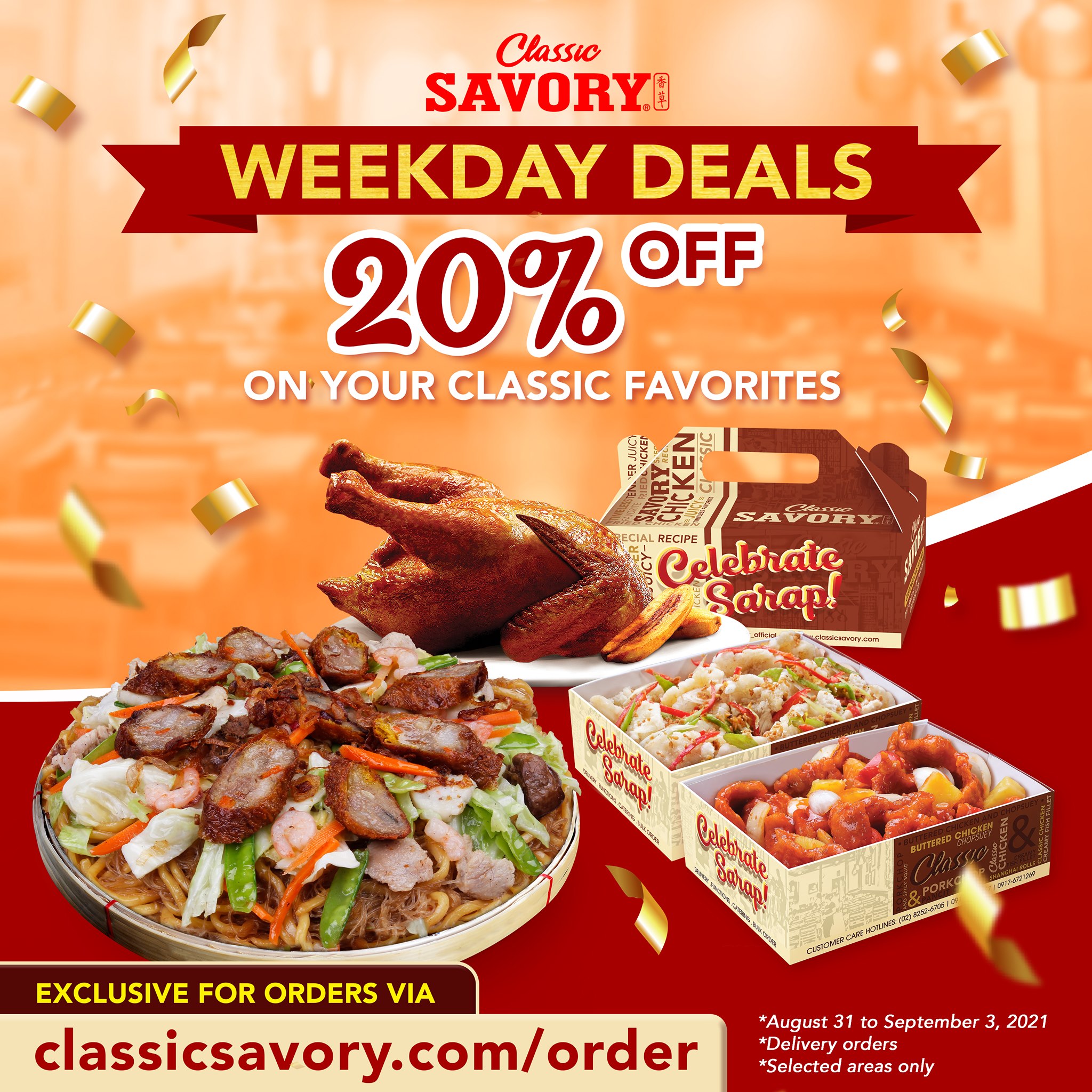 Classic Savory – 20% OFF Weekday Deals | Manila On Sale