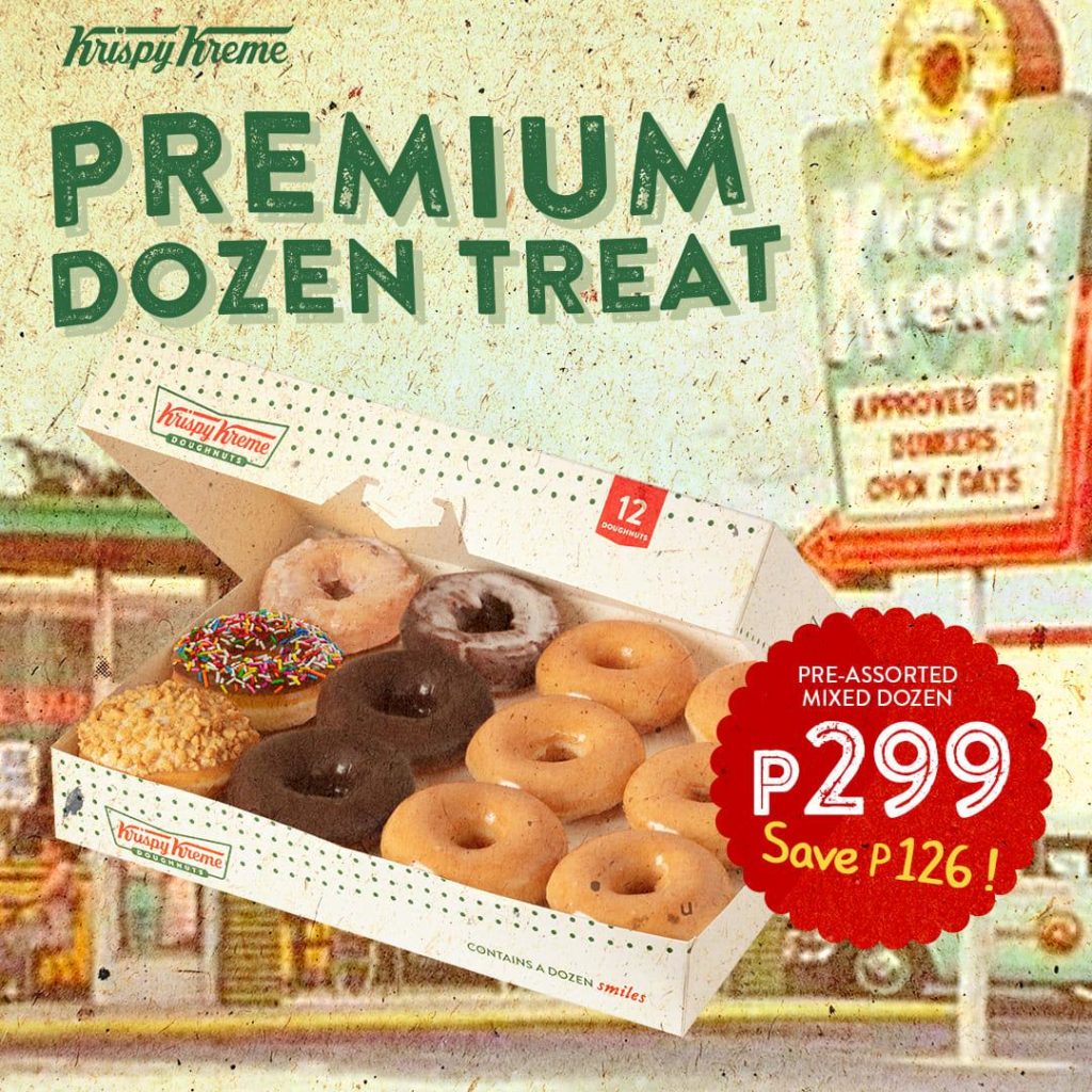 Krispy Kreme – August Premium Dozen Treat (Save P126) | Manila On Sale