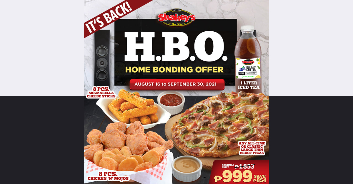 Shakey’s – Home Bonding P999 Promo | Manila On Sale