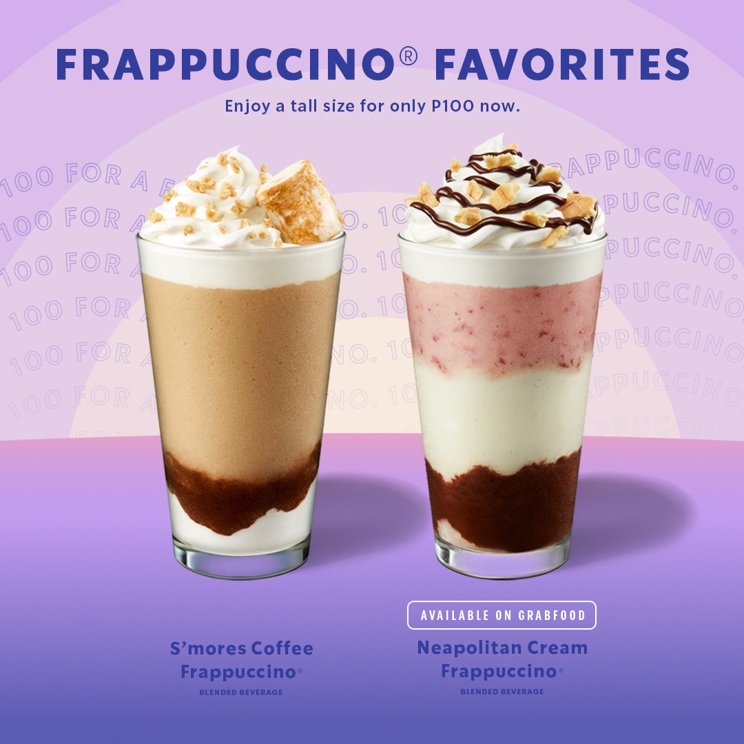 Starbucks – P100 Frappuccino favorites promo | Manila On Sale