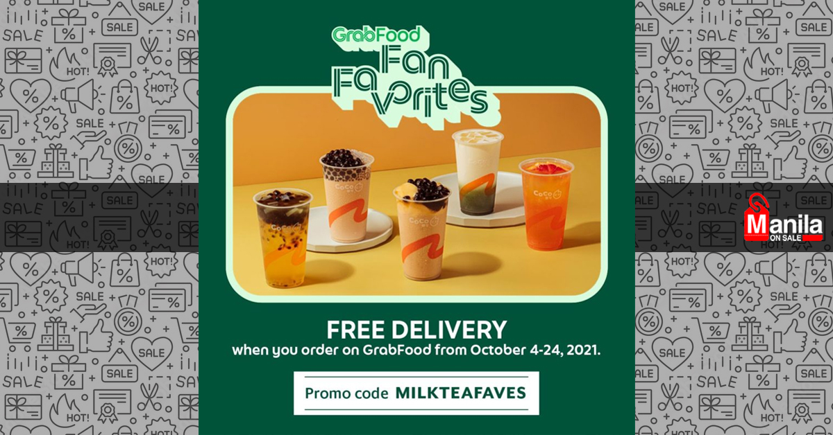 CoCo Fresh Tea & Juice – GrabFood FREE Delivery Promo | Manila On Sale
