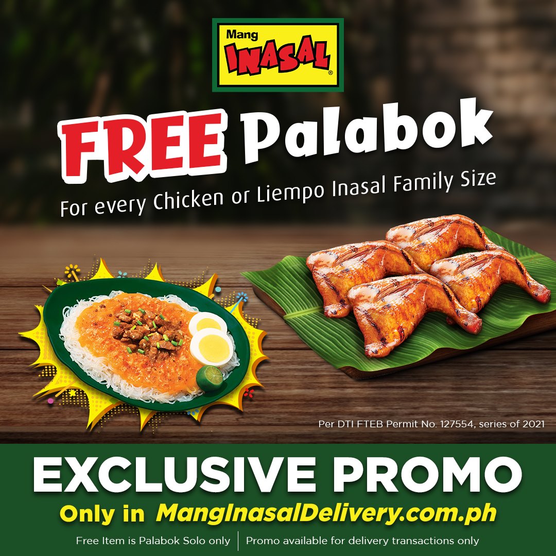 Mang Inasal – FREE PALABOK Online Promo | Manila On Sale