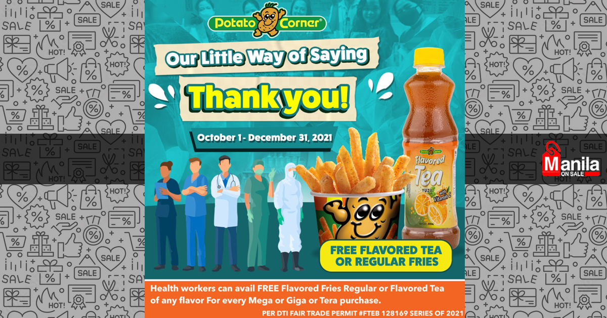 Potato Corner – Thank You Health Workers Promo | Manila On Sale