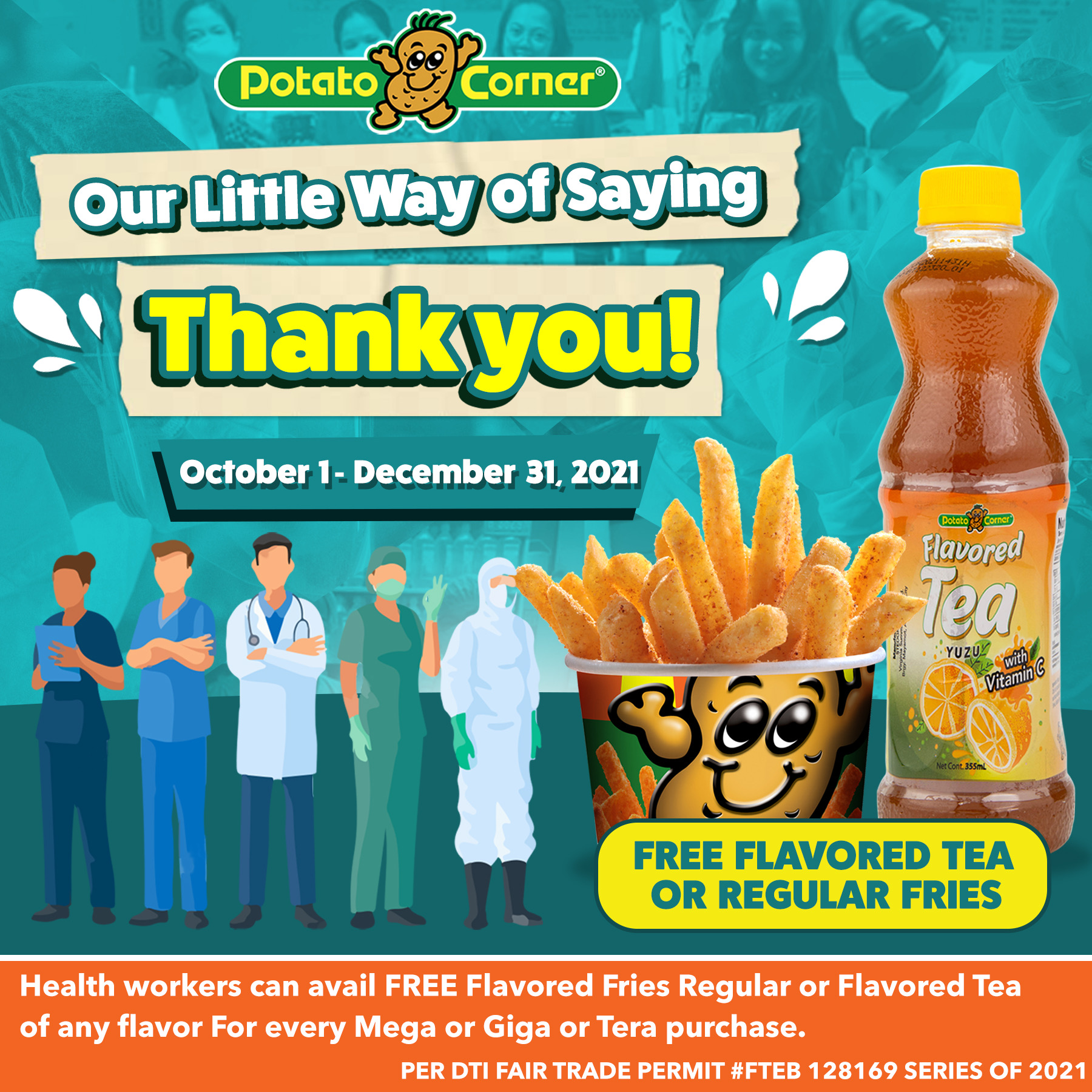 Potato Corner – Thank You Health Workers Promo | Manila On Sale
