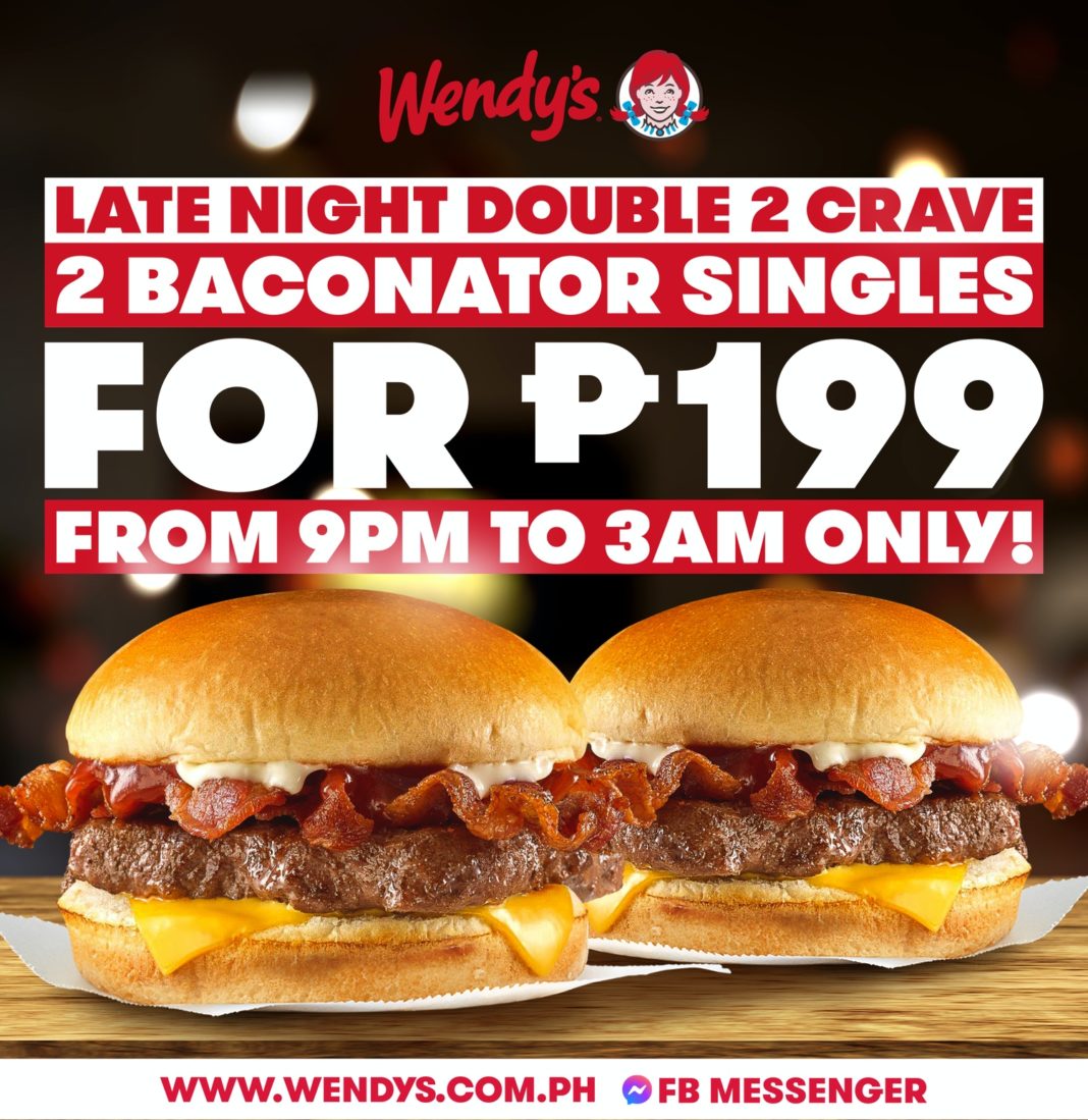 Wendy’s – Late Night Baconator Promo | Manila On Sale