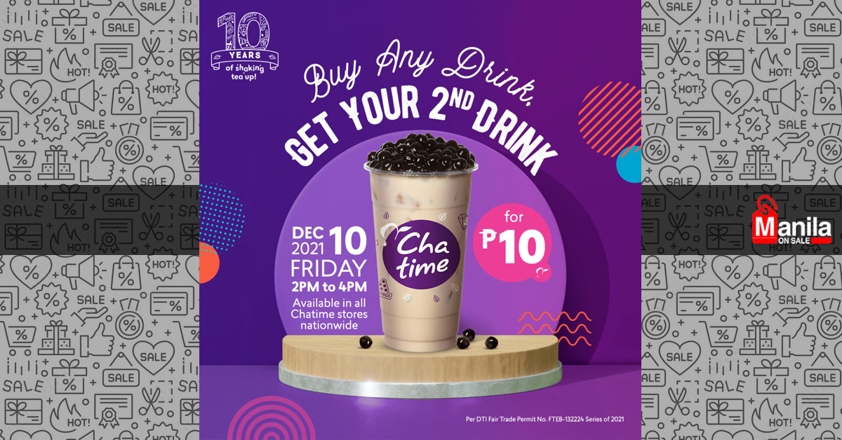 Chatime – P10 Pearl Milk Tea Promo | Manila On Sale