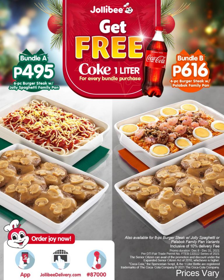 Jollibee – FREE 1L Coke (Delivery Exclusive Deal) | Manila On Sale
