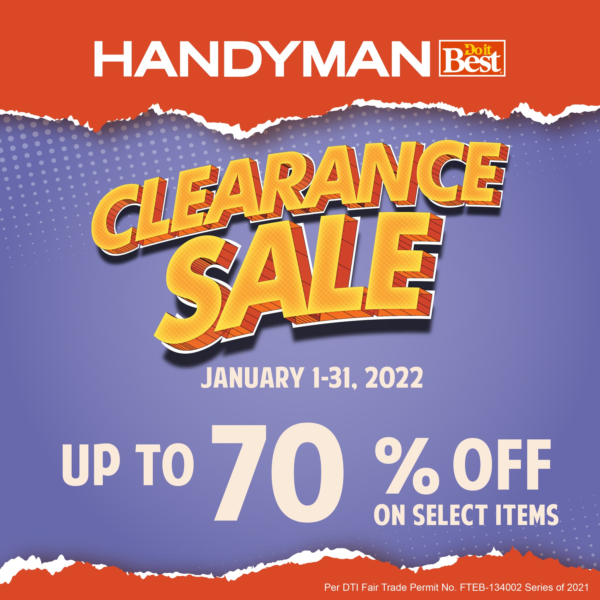 Handyman – upto 70% OFF Clearance Sale | Manila On Sale