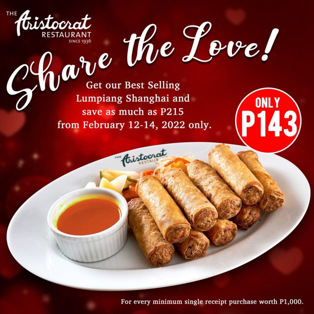 Aristocrat – P143 Lumpiang Shanghai Promo | Manila On Sale