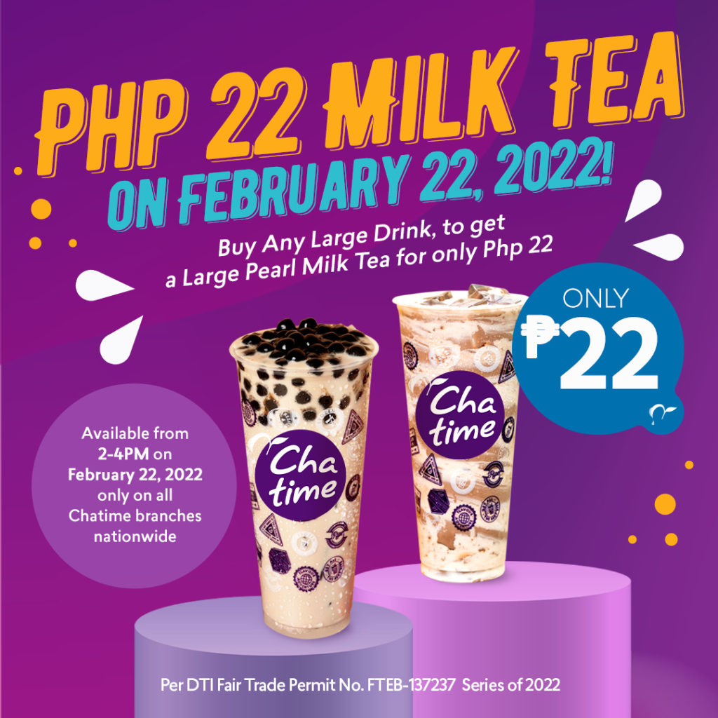Chatime – P22 Milk Tea Promo | Manila On Sale