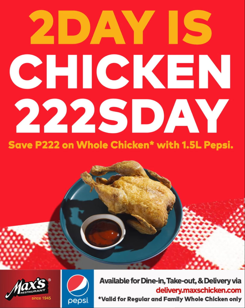 Max’s – 222sDay Chicken Promo | Manila On Sale
