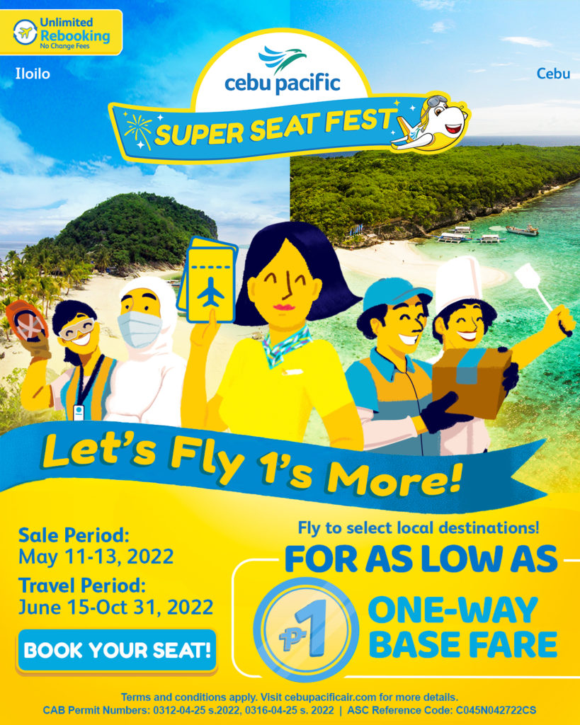Cebu Pacific – P1 Super Seat Fest | Manila On Sale
