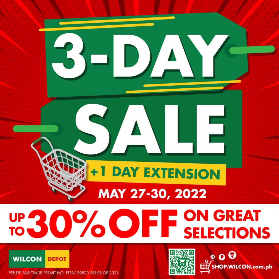 Wilcon Depot – 3 Day Sale | Manila On Sale