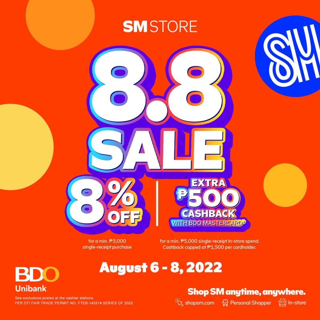 The SM STORE – 8.8 Sale | Manila On Sale