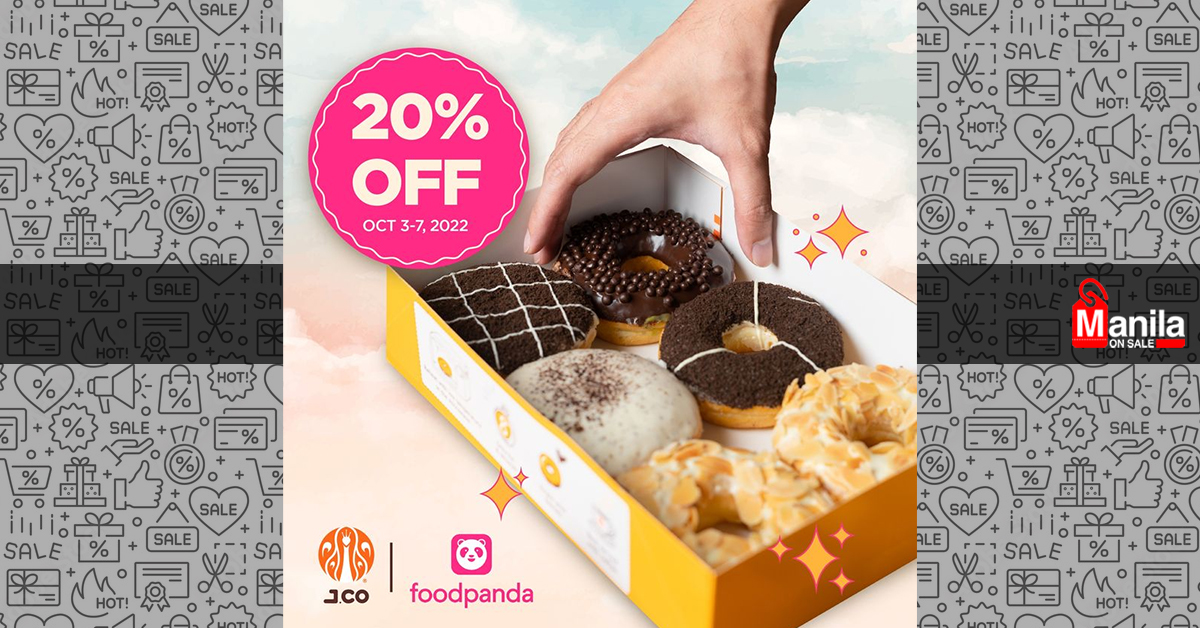 J.CO – 20% OFF FoodPanda Promo | Manila On Sale