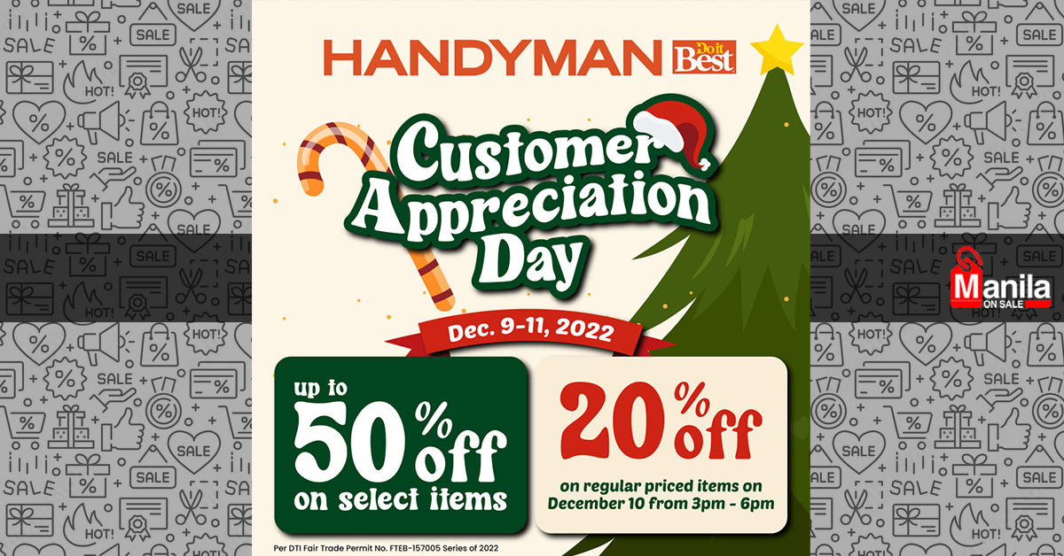 Handyman – Customer Appreciation Day Promo | Manila On Sale