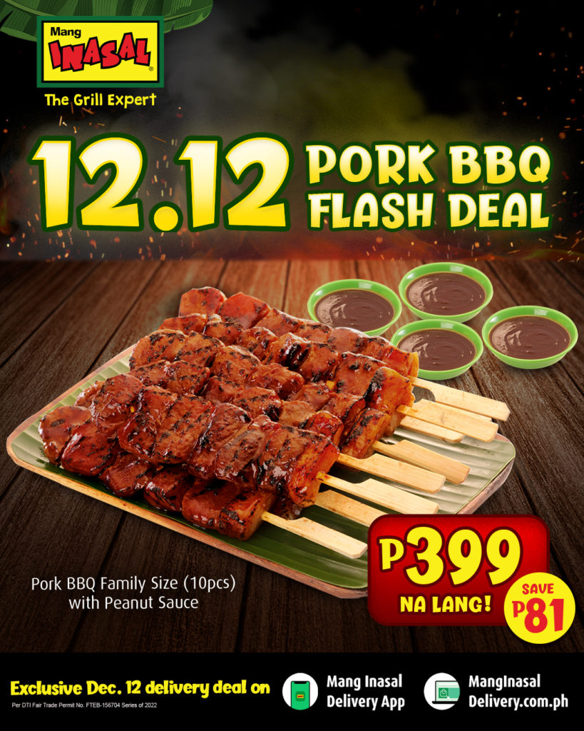 Mang Inasal – 12.12 Pork BBQ Flash Deal | Manila On Sale