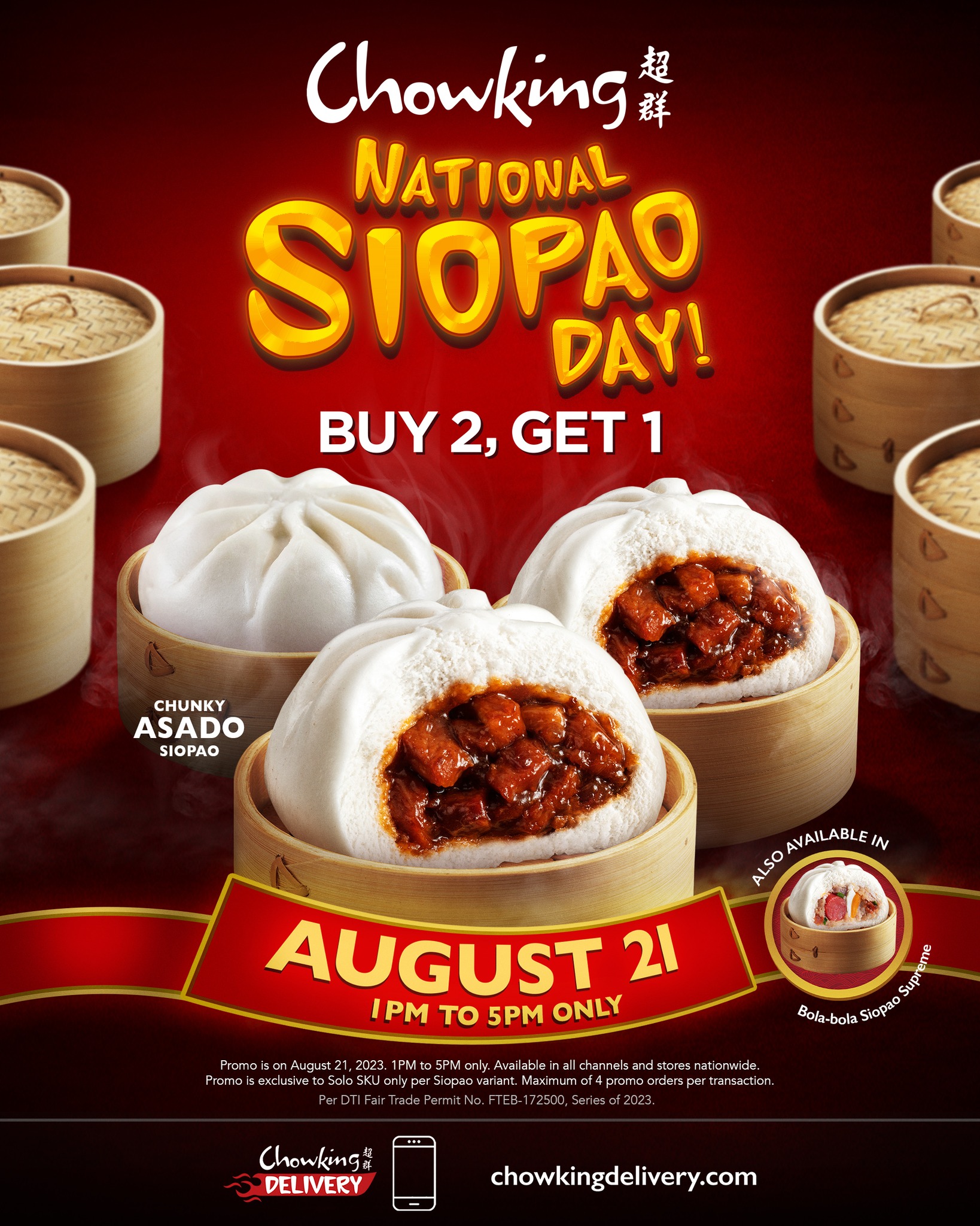 Buy 2 Get 1 Free: Chowking’s Special Promo for National Siopao Day ...