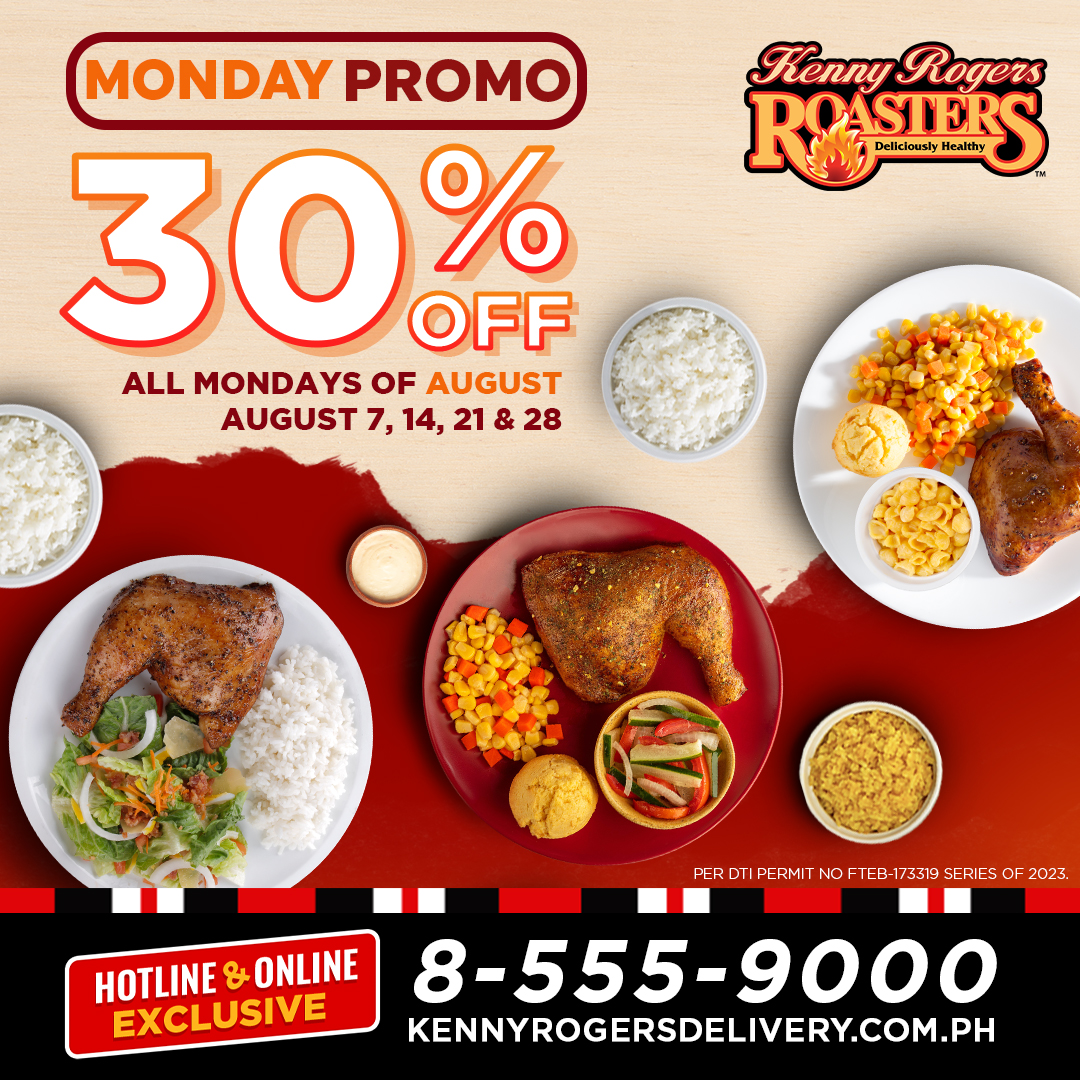 Savor Mondays with Kenny Rogers! | Manila On Sale